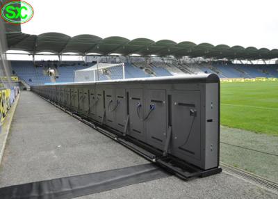 China Outdoor P10 SMD Stadium Perimeter LED Display Board 8000cd Brightness 10000pixels per sqm for sale