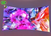 China Curved LED Display Cabinet IP43 P3.91 P4 P5 3D Available 192x192mm Module for sale