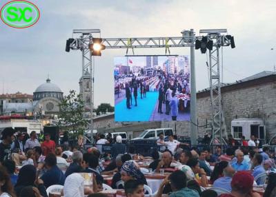 China HD P3.91 Outdoor Hanging LED Display 7000cd/m² Brightness Aluminum Die Cast for sale