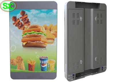 China P4 Waterproof Outdoor LED Banner Pole Display 3G 4G WiFi 62500 Pixels per sqm Long Lifespan for sale