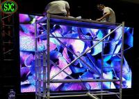 China P4 64x32 Dots Indoor Full Color LED Display 4mm Pitch Steel or Aluminum Cabinet for sale