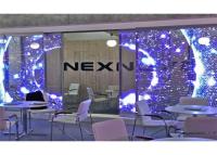 China Hanging LED screens transparent LED display 1000*500MM adjustable brightness for sale