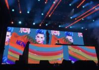 China 1R1G1B Ultra-Thin Rental Outdoor LED Screen Video Wall 25mm Pixel Pitch 7500cd for sale