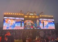 China P4.81 Outdoor LED Display IP65 Waterproof 52x52mm Module 7500cd Brightness for sale