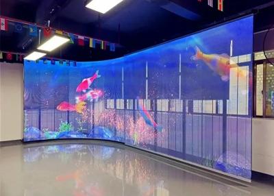 China Highly Stable Indoor Transparent LED Transparent Screen With Weatherproof Ultra-Thin Panel Design for sale