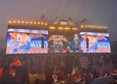 China P16 Outdoor Waterproof LED Screen Die-cast Aluminum Fixed Installation Rental 256x256mm 7500cd for sale