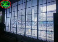 China P3.91-P7.82 Transparent LED Screen 5000cd/m² Brightness 32768 Pixel Density for Indoor Outdoor Display for sale