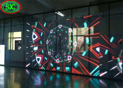 China P4.81 64x32 Transparent Rental LED Screen Outdoor Ultra-Thin HD 250x250mm for sale