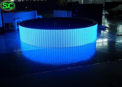 China P3.91 Curved Shape Curtain LED Display Screen 5500-6500 nits for Advertising for sale