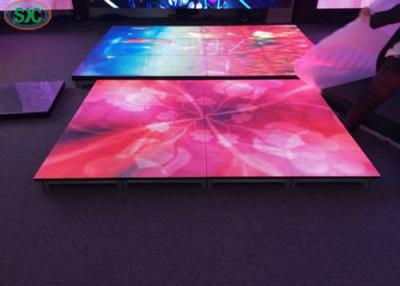 China Indoor P8 Full Color LED Dance Floor 1000x500mm Cabinet 3 Years Warranty for sale