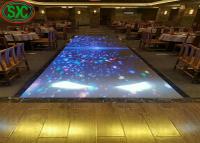 China P6.25 Outdoor LED Dance Floor Screen with 5000cd/sqm Brightness and 200kg Load Capacity for Concerts for sale