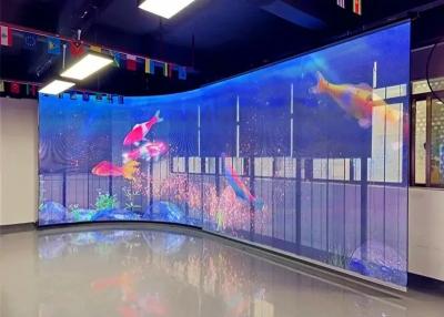 China P4.81 Transparent LED Screen 1R1G1B 250x250mm Programmable Digital Signage Display for sale