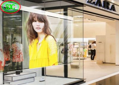 China SMD2121 Transparent LED Screen G3.91-7.82 6.2kg IP43 for Indoor Outdoor Display for sale