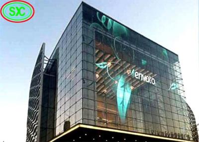 China Indoor P3.9-7.8 Full Color Transparent LED Display Screen SMD Curved 1000x500mm for sale