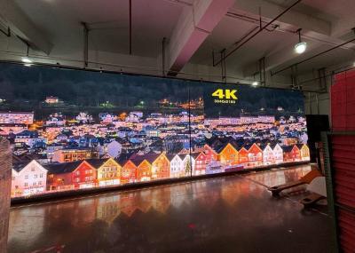 China P4.81 9500K Transparent LED Screen 250x250mm Indoor Die-Cast Aluminum HD Video Display for sale