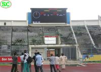 China P8 Outdoor Stadium LED Display Board with Timing System - 8000cd/m² Brightness, 256x128mm Module for sale