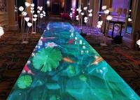 China Interactive LED Dance Floor Panels P3.91 P4.81 P5.2 P6.25 Stage Rental Display 100000 Hours Life for sale