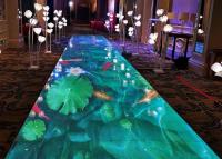 China RGB Indoor LED Dance Floor Screen 4.81mm Pixel SMD3535 500x500mm Cabinet for sale
