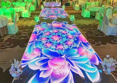 China Outdoor P5 LED Dance Floor Rental with 64×32 Resolution, 40,000 Pixels/m² Density and 7,000 cd/m² Brightness for sale