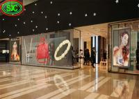 China RGB 3-in-1 Transparent LED Curtain Display 5mm Pixel Pitch SMD5050 Full Color for sale