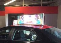 China Customizable P3 LED Taxi Top Screen Ads Small Detachable Easy Install 192x192mm 4G WiFi GPS for sale