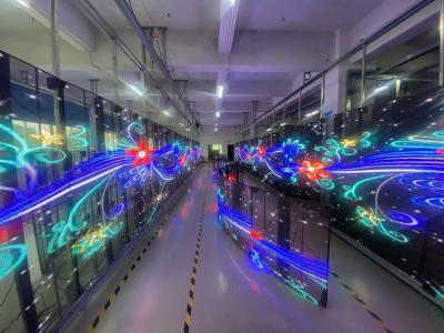 China Commercial Transparent Display , LED Transparent Display 1R1G1B for sale