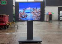 China P10 Outdoor Full Color LED Display Screen 7000cd/m2 Brightness Single Pillar Billboard for sale