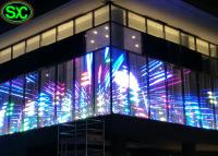 China Outdoor Full Color Transparent LED Screen P6.25 5000cd/m2 Seamless for sale
