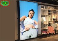 China Indoor P2.5 Full Color Mirror Led Poster Display Wireless USB 4G Smart Control for sale