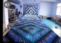 China 4.81mm Pixel Waterproof LED Dance Floor Panel IP65 500x500mm with 104x104 Resolution and 800W/㎡ Power for sale