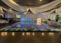 China P4.81 LED Dance Floor Rental Box Stage Display 500x500mm Pixel Wireless Aluminum for sale