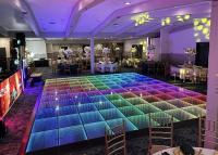 China P4.81 LED Dance Floor Rental Box Stage Display 500x500mm Pixel Wireless Aluminum for sale