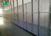 China SMD 2525 Full Color Transparent LED Screen G7.8125 500x1000mm Cabinet 11500 Dots/sqm for sale