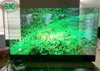 China Transparent LED Screen Full Color 500x1000mm Cabinet 2500Hz Refresh Rate for sale