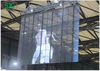 China IP54 Indoor Full Color Transparent LED Screen SMD1921 10.4mm Pixel Pitch 9216 Dots/sqm for sale