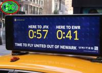 China Car LED Sign Display 96x32cm P2.5 384x128dot 1R1G1B Asynchronous Control DC5V Outdoor for sale