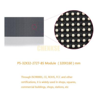 China P5 Outdoor Full Color LED Display SMD2727 1/8 Scan 6500cd/m2 IP65 for Conference for sale