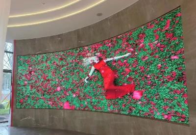 China Customized Flexible indoor Full Color LED Display HD P1.5  Over 1300cd Brightness for sale