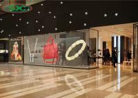 China Full Color SMD Transparent LED Curtain Display P3.91 3.9x7.8mm Pixel Pitch for Window Advertising for sale