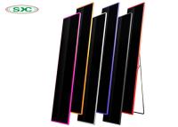 China P2.5 LED Poster Screen - 2.5mm Pixel Pitch, 1200 cd Brightness Floor Standing Advertising Display for sale