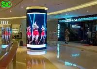 China P4 Indoor Fixed Advertising Cylindrical LED Display Screen 5 Year Warranty 1920Hz Refresh Rate for sale