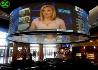 China P4 Indoor Fixed Advertising Cylindrical LED Display Screen 5 Year Warranty 1920Hz Refresh Rate for sale