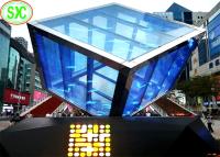 China LED P7.8125 Transparent Display Full Color 6500cd/m2 Outdoor Advertising Screen for sale