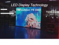 China P8 Outdoor Full Color LED Display SMD3535 6500cd/m2 IP65 1/4 Scan 768x768mm Cabinet for sale