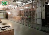 China Ultra Thin Full Color Transparent LED Video Wall G3.91-7.82 SMD2525 IP54 100000Hrs for sale