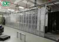 China Ultra Thin Full Color Transparent LED Video Wall G3.91-7.82 SMD2525 IP54 100000Hrs for sale