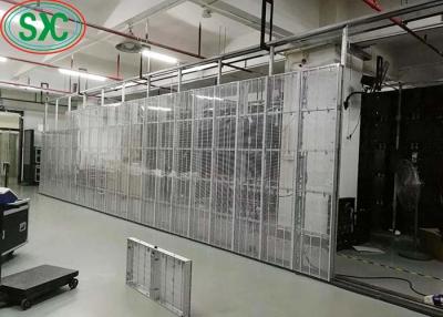 China Ultra Thin Full Color Transparent LED Video Wall G3.91-7.82 SMD2525 IP54 100000Hrs for sale