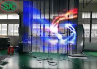 China Full Color Tube Chip Transparent LED Panel SMD2121 Customizable Screen Size for sale