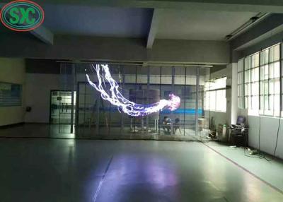China SMD2121 G10.4 Indoor Transparent LED Screen Full Color Long Life Three Years Warranty for sale