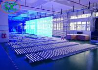 China LED Transparent Screen High Brightness Full Color Transparent Wall 32768 Points/Square Meter For Rental for sale